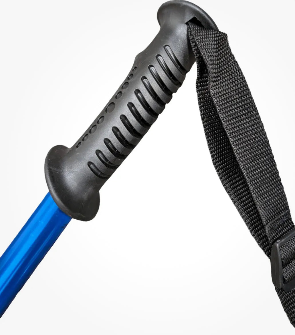 Adjustable Anti-shock Trekking Walking Hiking Pole Stick Telescopic Se ...