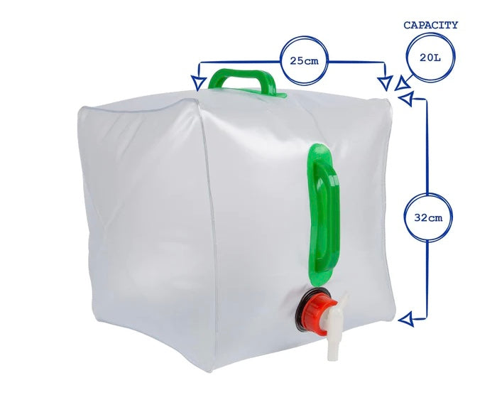 Collapsible Water Container 20 Litre with Tap – S.K Camping & Leisure