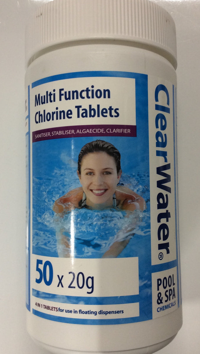 Clearwater multi function chloride tablets 50 x20g – S.K Camping & Leisure