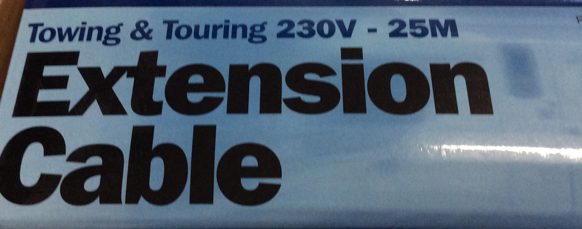Towing extension cable 230v 25mt – S.K Camping & Leisure