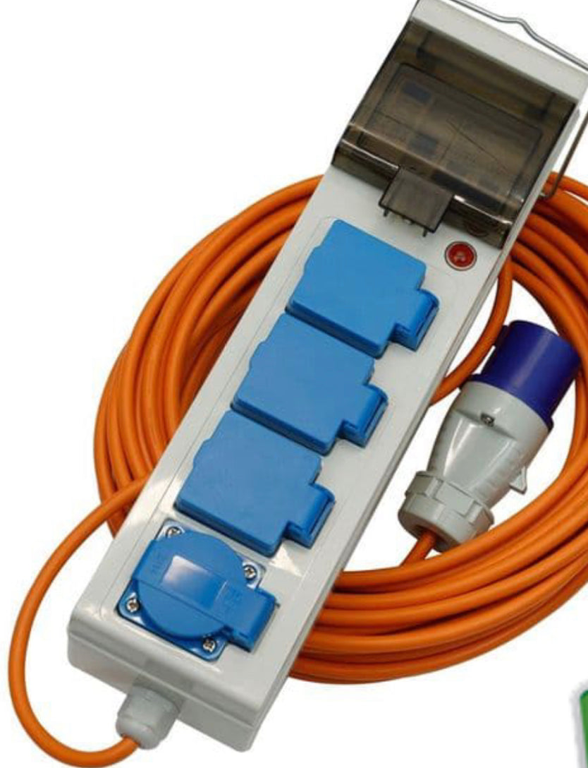 5 way - 230v mobile mains power unit – S.K Camping & Leisure